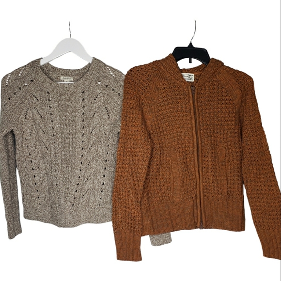 mixed | Sweaters | Winter Sweater Bundle Marled Double Zio Hooded ...